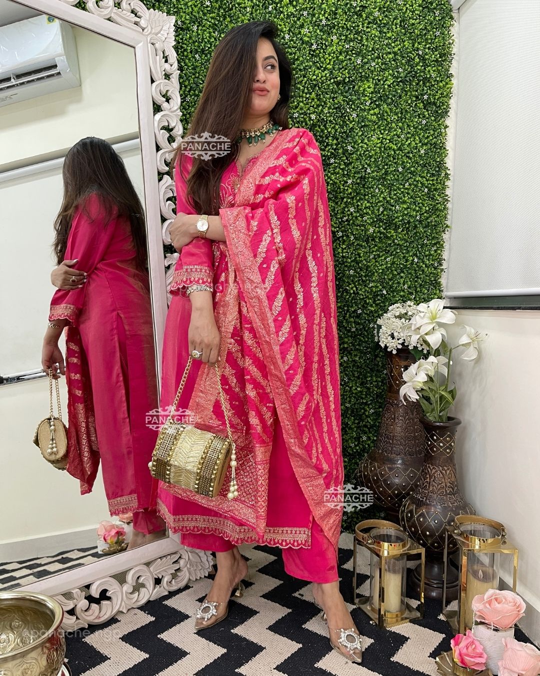Partywear pink twist set! – panachengp